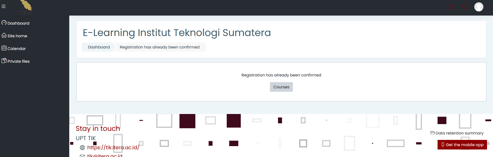 Tata Cara Pembuatan Akun Elearning ITERA – Unit Penunjang Akademik ...